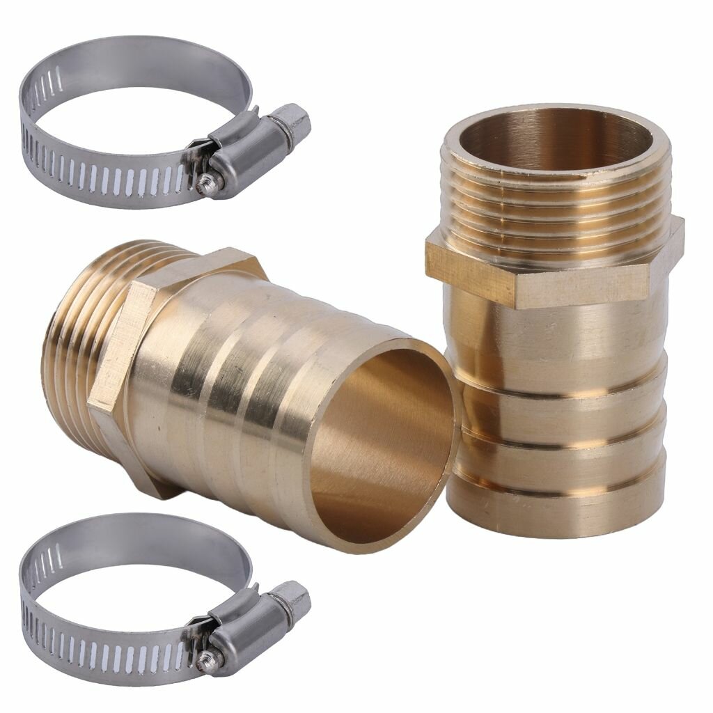 Комплект штуцеров для шланга 1" с хомутами