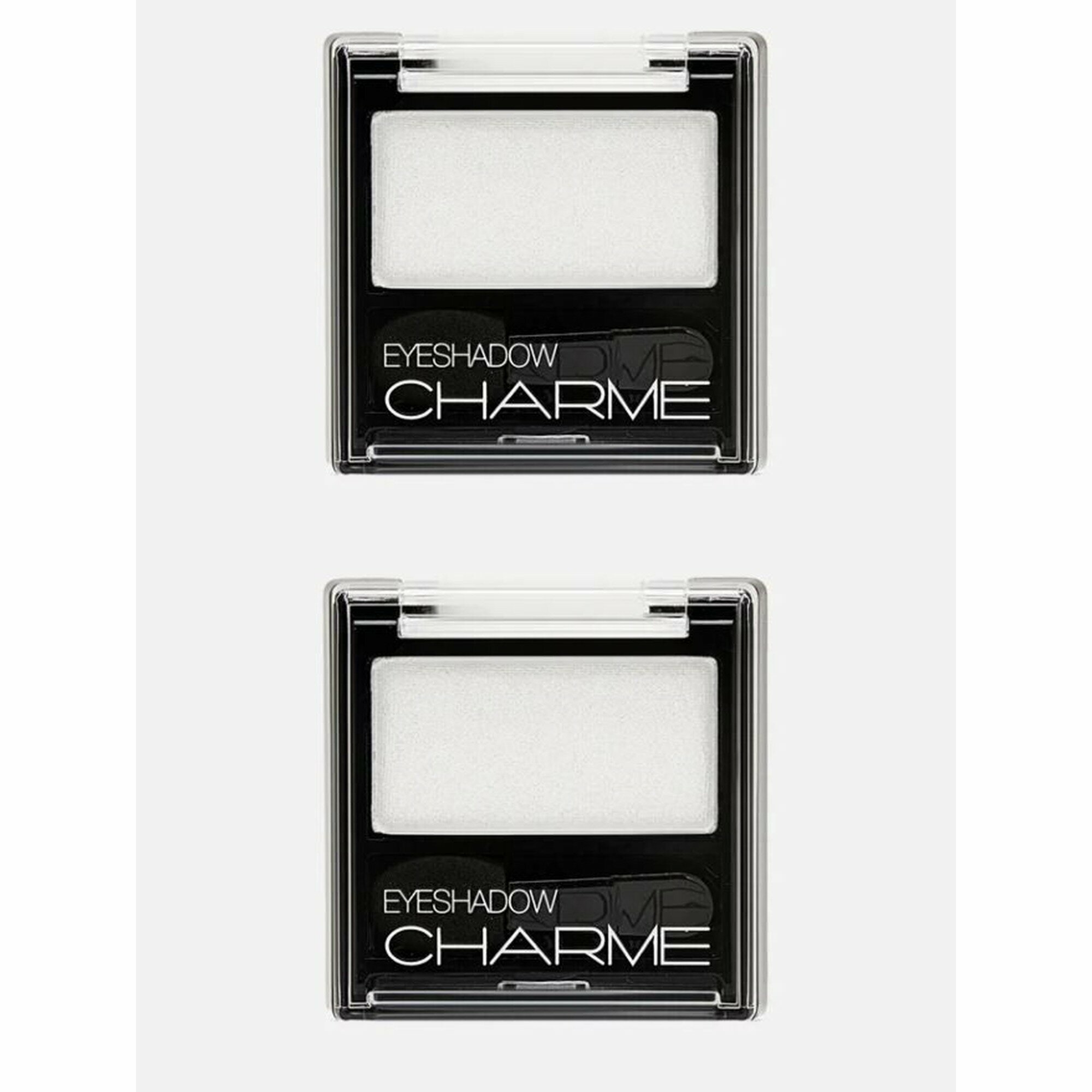 Тени для век Charme, Mono , мерцающие, одноцветные, тон 45 Зефир матовые, 10 г, 2 шт