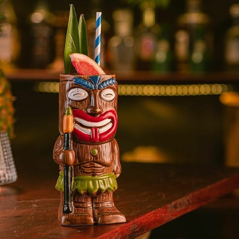 Стакан для коктейлей Тики 485 мл,66х172мм, керамика, Керамический бокал для вина, креативная чашка для напитков