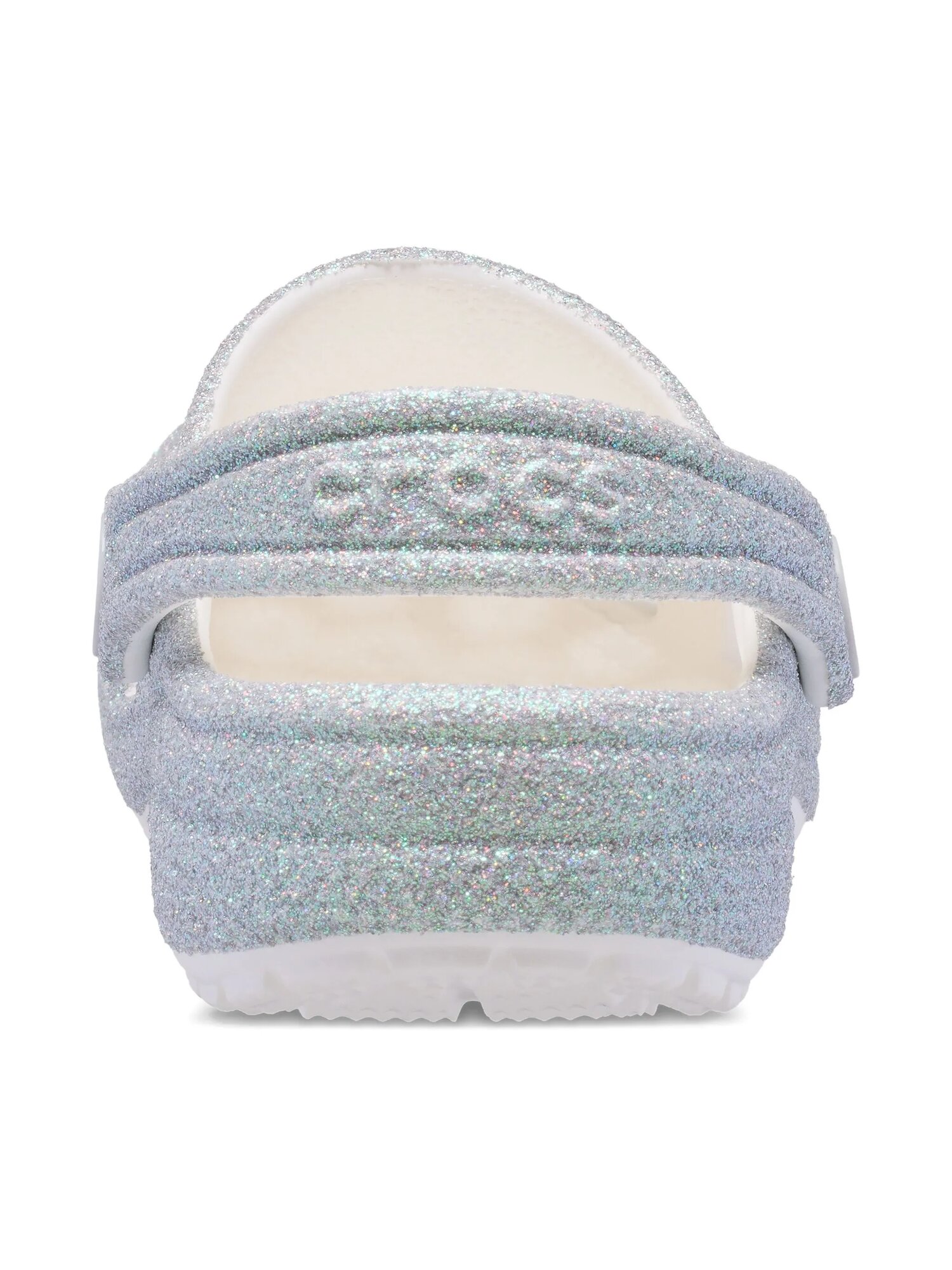 Сандалии Crocs Клоги с блестками, размер 31 EU, серебристый — фото 1