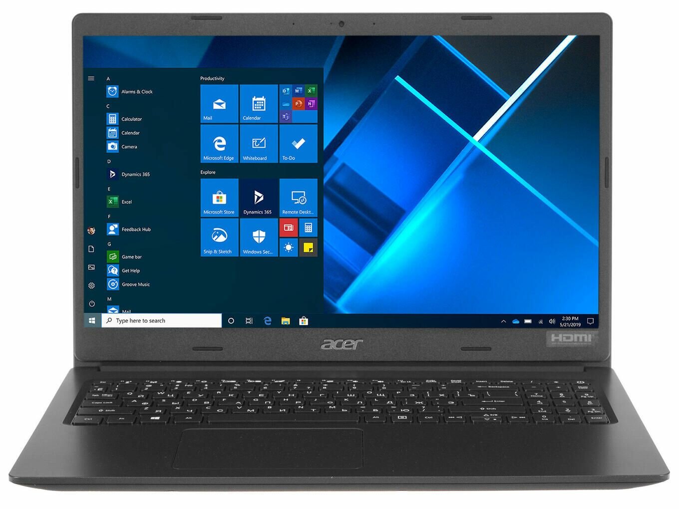 15.6" Ноутбук Acer Extensa 15 EX215-22G-R3ZA (NX. EGAER.00J) черный - 1920x1080, TN+film, AMD Athlon Silver 3050U, ядра: 2 х 2.3 ГГц, 8 ГБ, SSD 256 ГБ, Radeon 625 - 2 ГБ, Windows 10 Home
