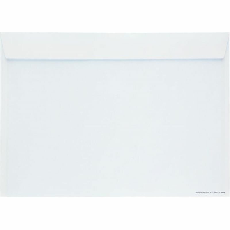 Конверт белый С4 стрип 229х324 90г комус 250шт/ уп