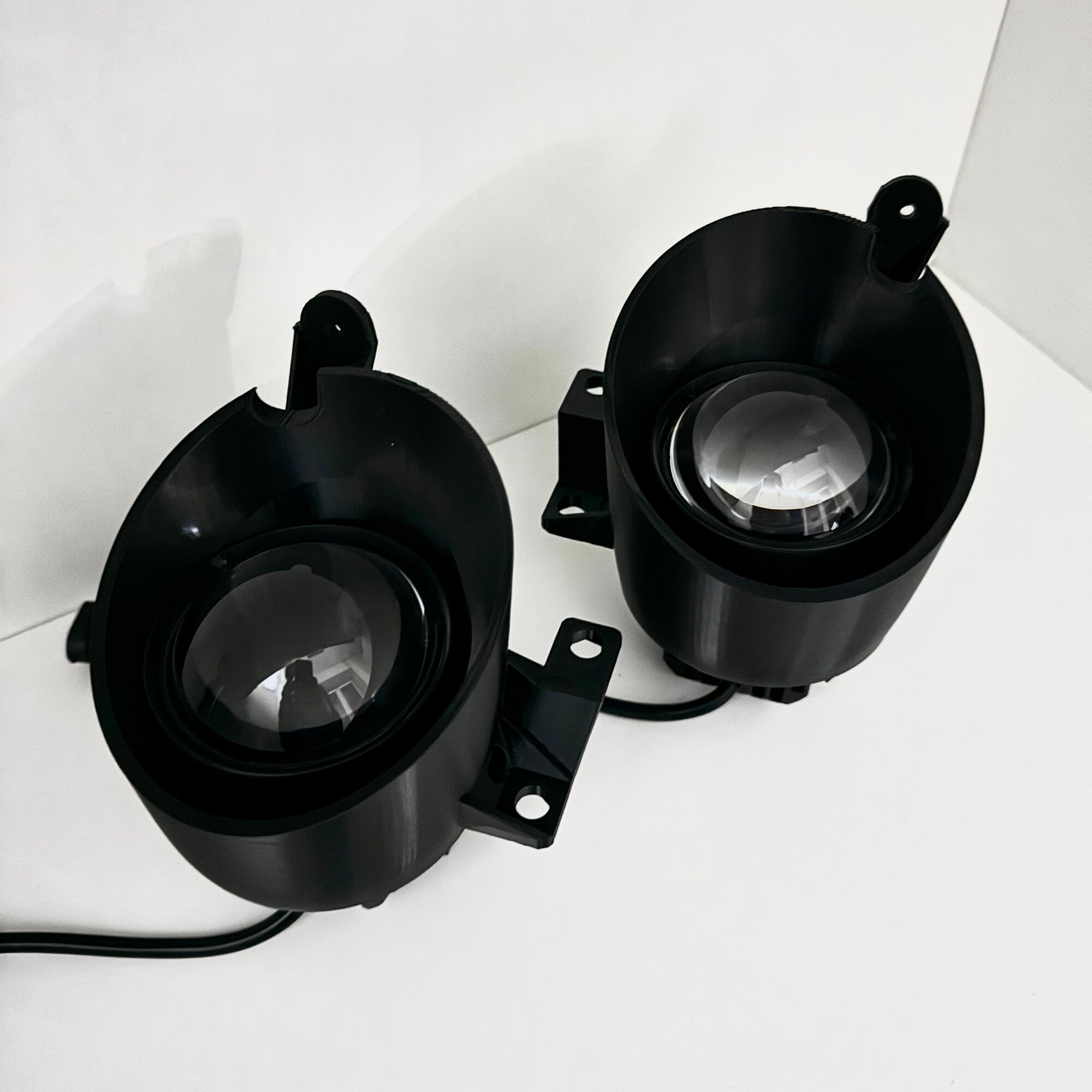 LED Laser (Лазерные) противотуманные фары (ПТФ), со сферической влагостойкой линзой для Volkswagen Touareg GP (Бензин, Дизель 2.5)