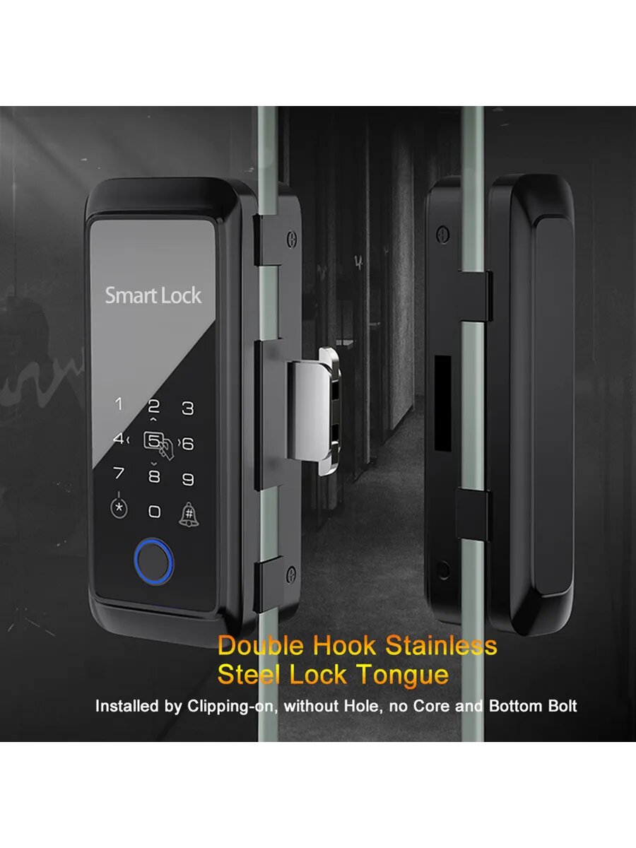 Умный замок Tuya, дверной замок с клавиатурой и ручкой,