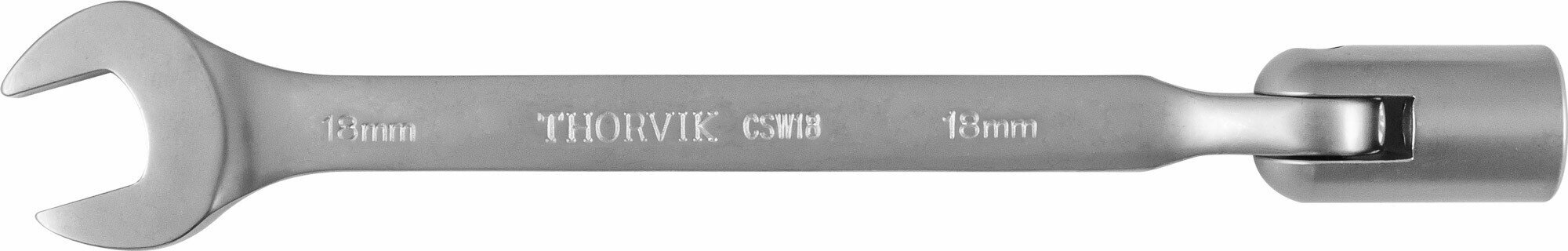 Ключ гаечный комбинированный Thorvik CSW18, карданный, 18 мм