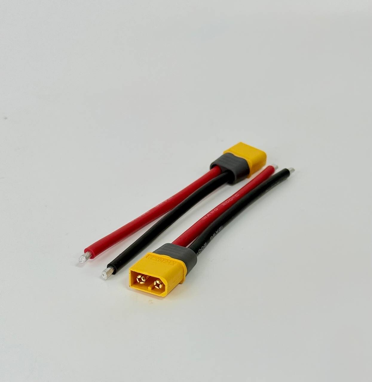 Силовой разъём XT60H M (папа) с проводом 12 AWG (10см) - 5 шт
