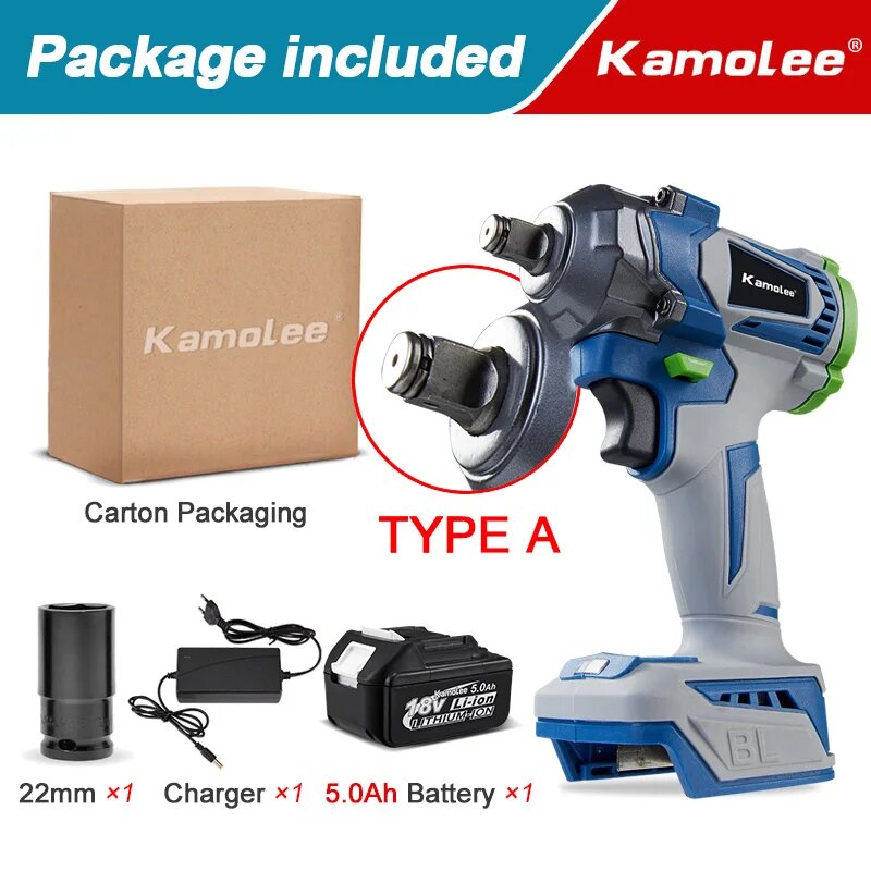 Kamolee 1200N. M Бесщеточный электрический гайковерт