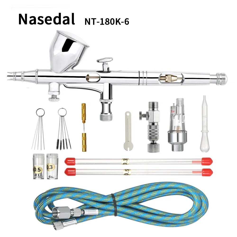 Nasedal мини-аэрограф двойного действия 9cc NT-180K-6