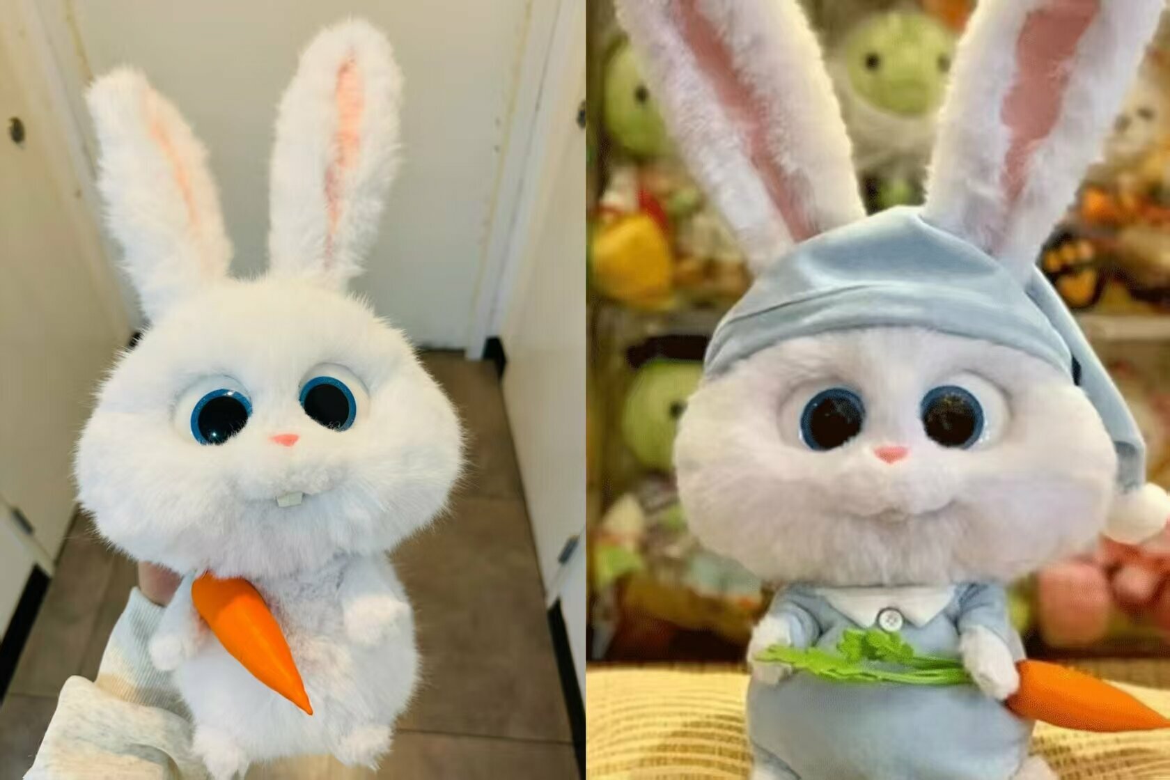 Кукла Босс Кролик, плюшевая игрушка, маленький белый кролик, подарок на праздник для детей, набор из двух предметов