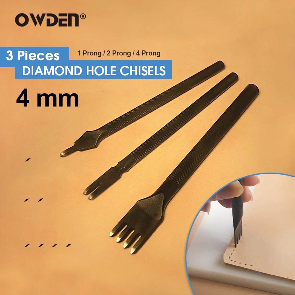 OWDEN набор кожаных алмазных долот 3 шт. 4mm