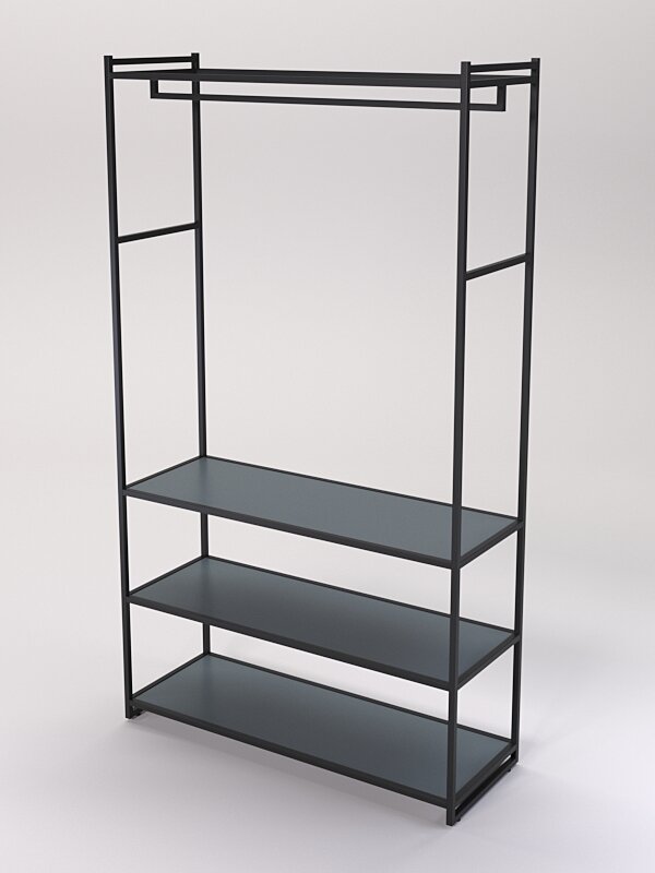 Стеллаж "Стронг" №172 в стиле лофт, Темно-Серый. Производитель товара - компания Westcom.