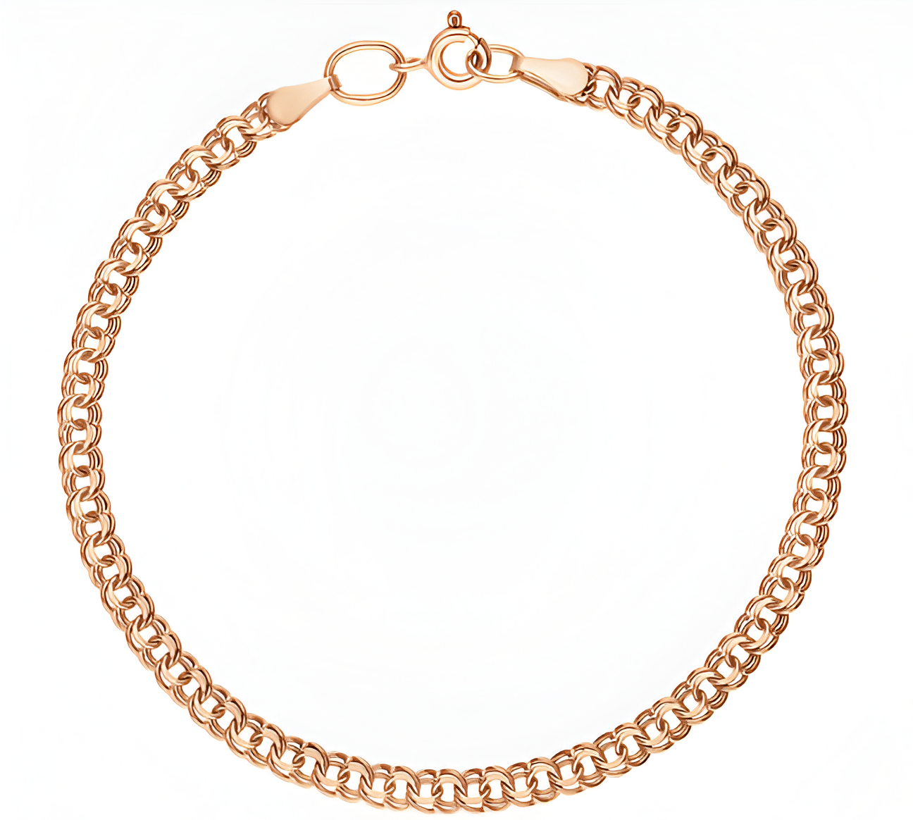 Браслет, красное золото, 585 проба, гравировка