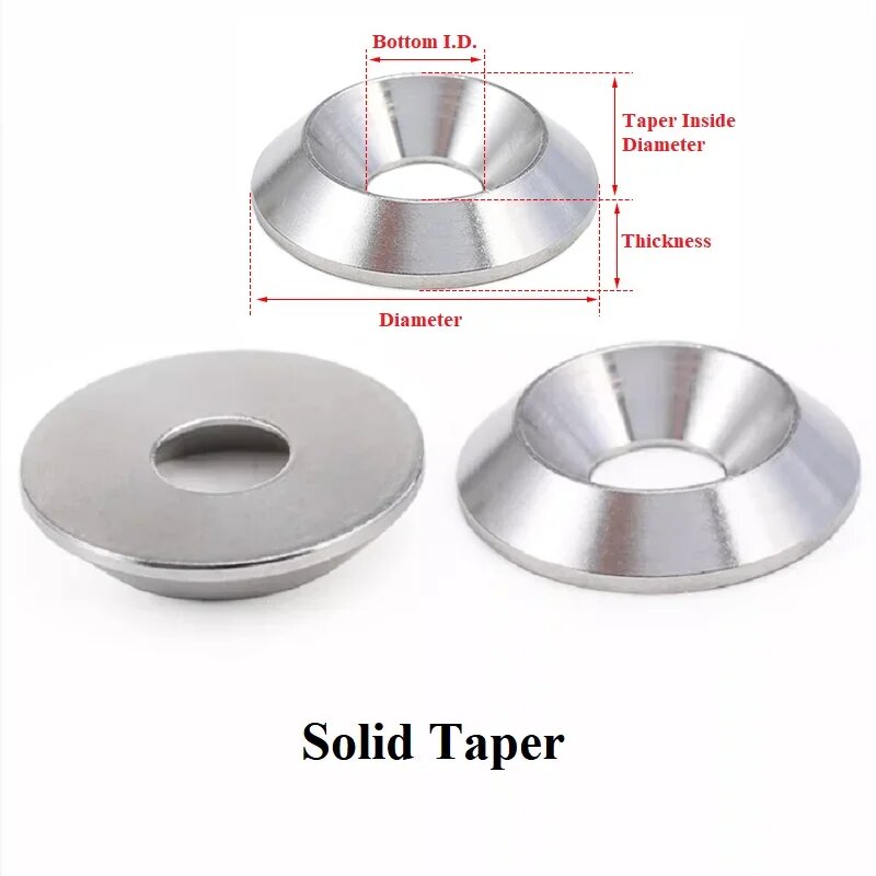 Конические шайбы из нержавеющей стали 304 M3-M10 Cone, Cone M6X18X3.5-5Pcs