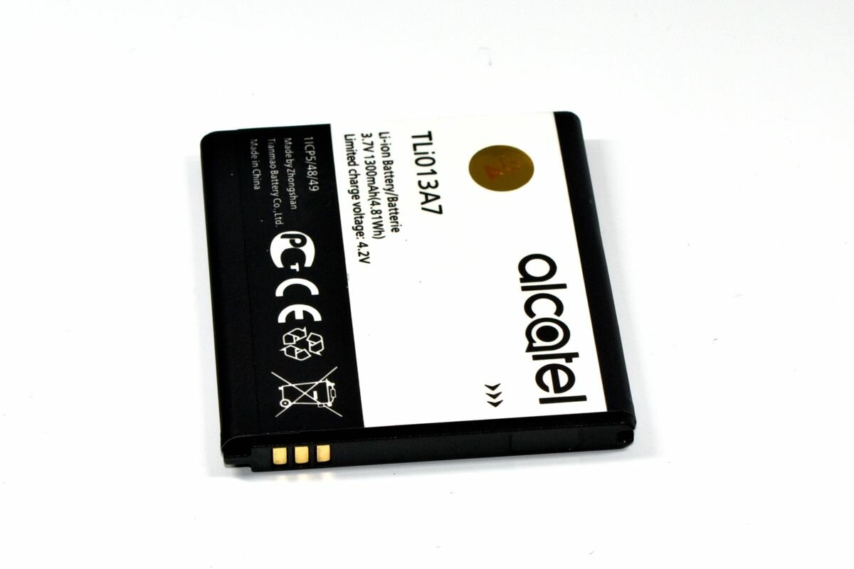 Аккумулятор для ALCATEL TLi013A1/TLi013A7/One Touch 4017 1300 мАч