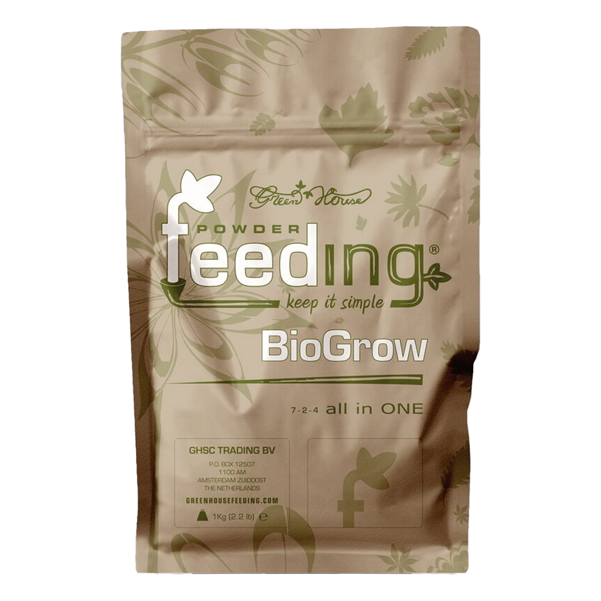 Сухое удобрение для роста / Bio Grow, 1 кг / Green House Powder Feeding