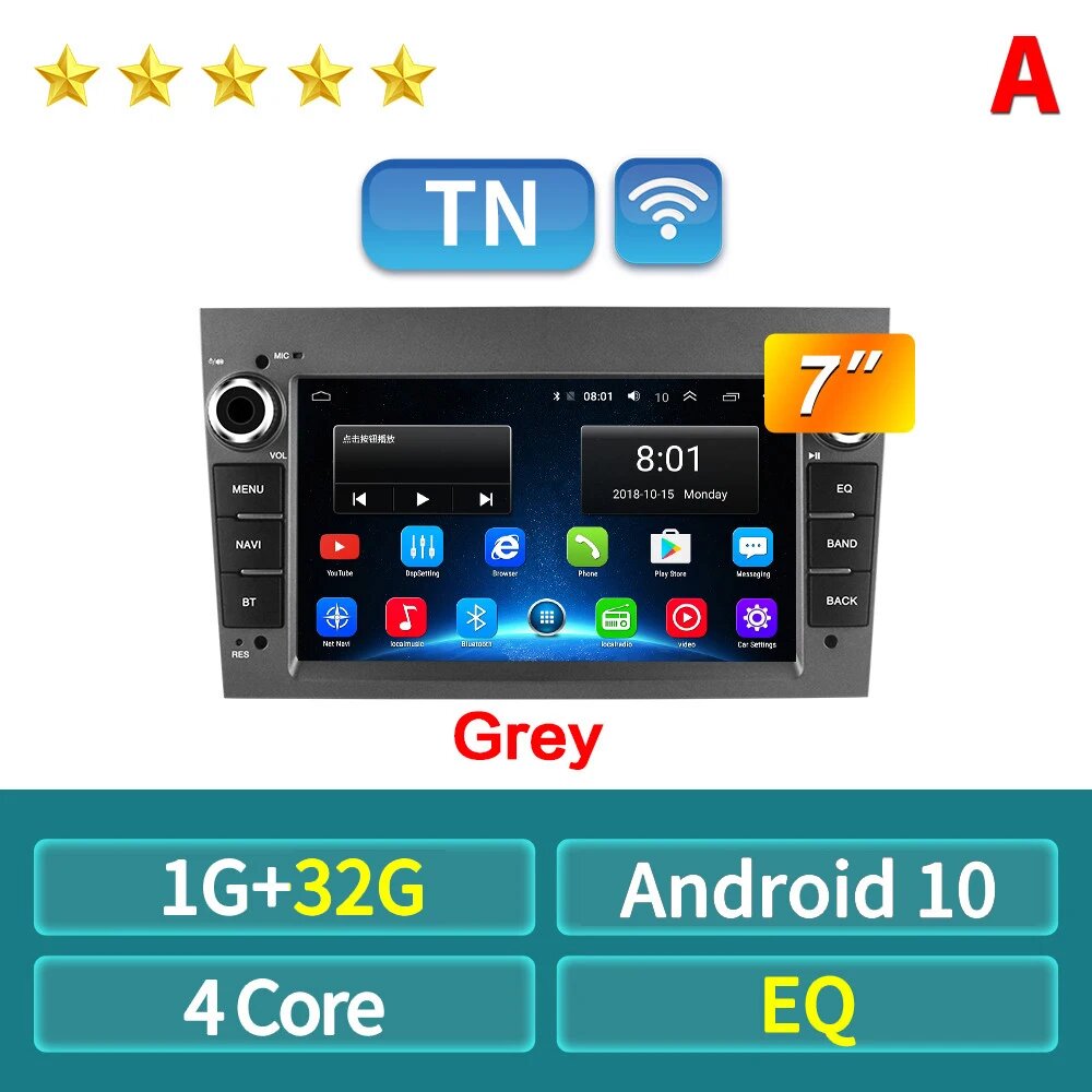 Автомагнитола Carplay, мультимедийный видеоплеер на Android 10, для Opel Vauxhall Astra Antara A