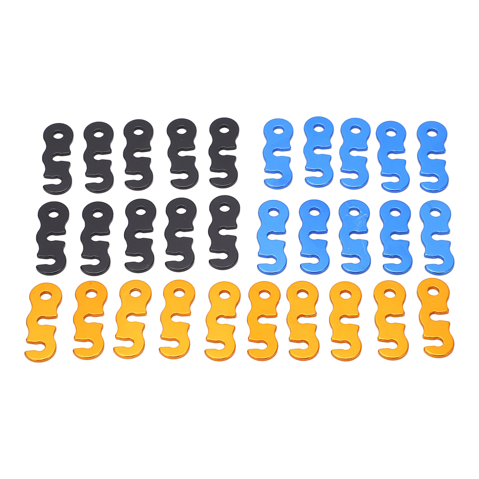 30 шт. Алюминиевые натяжители для оттяжек палаток, регуляторы натяжения тросов для кемпинга и походов на открытом воздухе