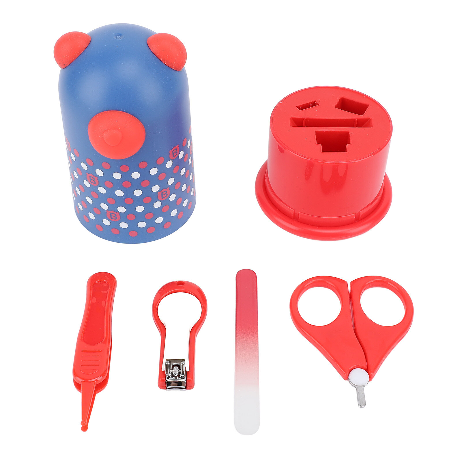 Набор для детского маникюра: милые детские ножницы для ногтей с коробкой для хранения.