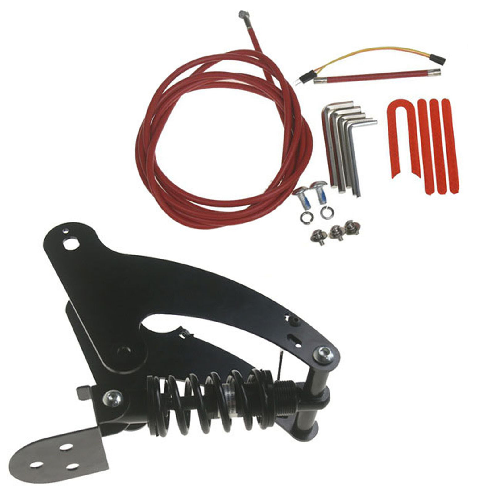 Аксессуары для самокатов Задний амортизатор для электросамокатов Совместимый с электросамокатами M365, PRO1, PRO2 Материал сталь Цвет черный Размер винта type1 88мм type2 98мм Размер изделия 220*220*80мм Размер упаковки 350*150*120мм Вес упаковки 1349г