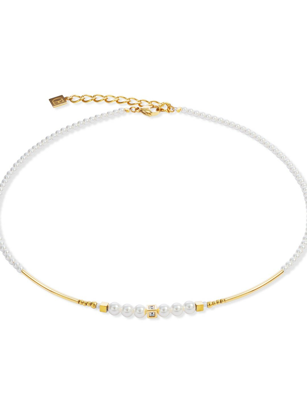 Колье, жемчуг Swarovski синтетический