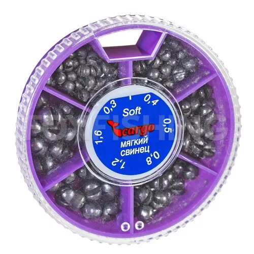 Дробь Cargo Набор Большой, Мягкий Свинец Дробь 0,3-1,6гр