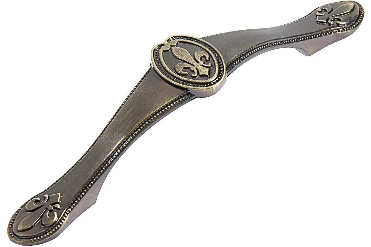 Тундра Ручка-скоба PC174 96 мм цвет бронза для мебели, корпусная декоративная фурнитура