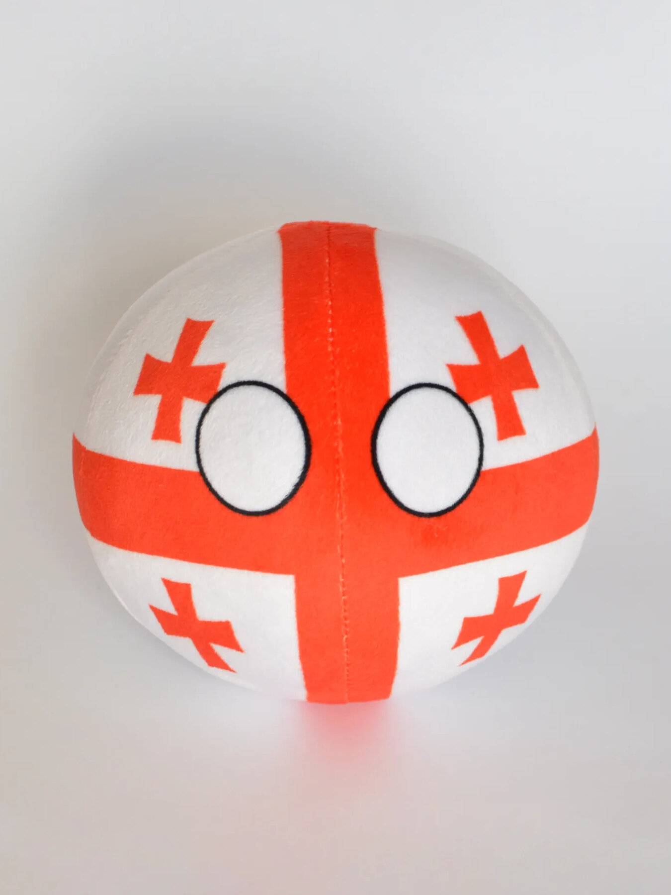 Мягкая игрушка кантрибол Георгий (флаг Грузии) / плюшевый countryball / купить в магазине Countryballs Shop