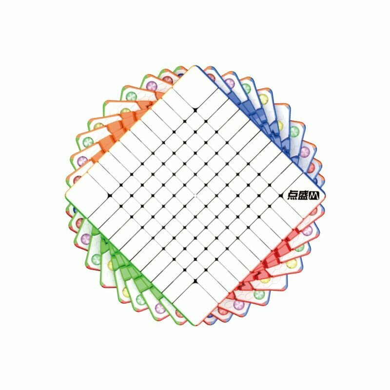 (Picube) DianSheng 10x10 M Milk Way Galaxy 10x10x10 Магнитный кубик без наклеек Cubo Magico Puzzle Speed Magic Cube Professional