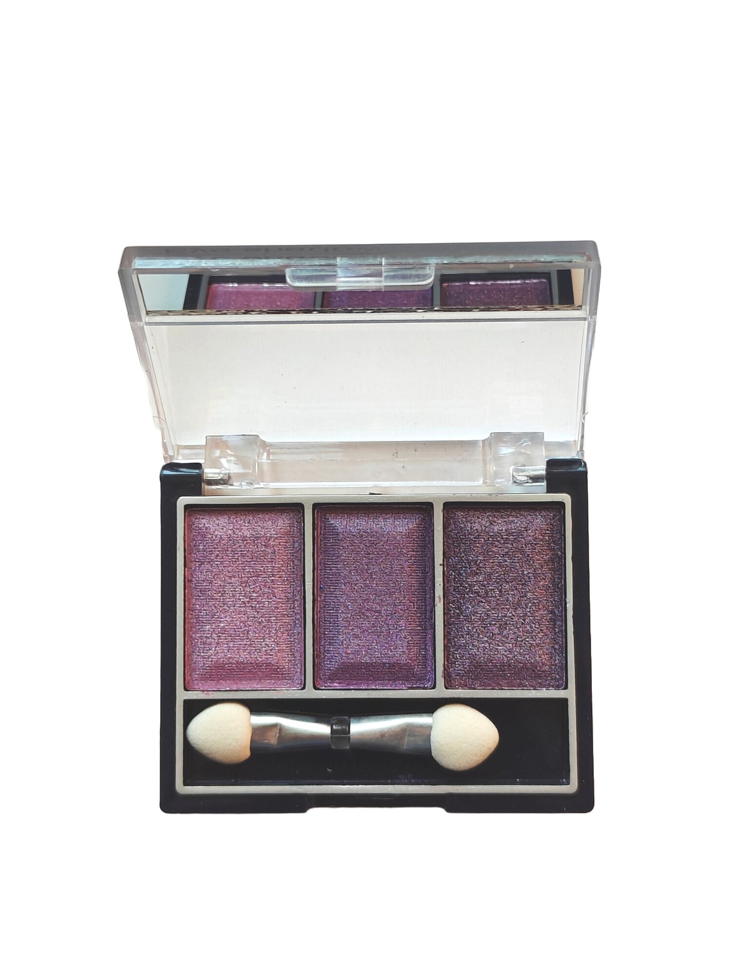 Тени для век MildLook 3 цвета палетка №09 перламутровые, с аппликатором и зеркальцем