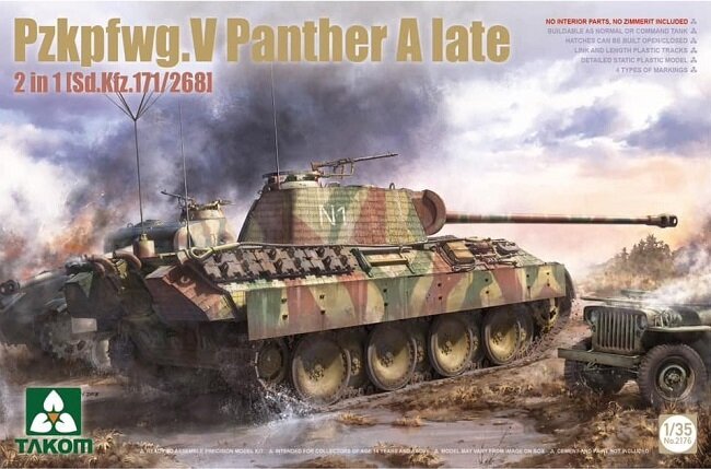 2176 Takom Танк Panther A Late 1/35