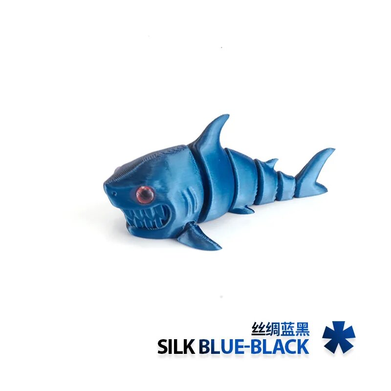 Фигурки MOONBIFFY Великие белые акулы Темно-синий, blue black