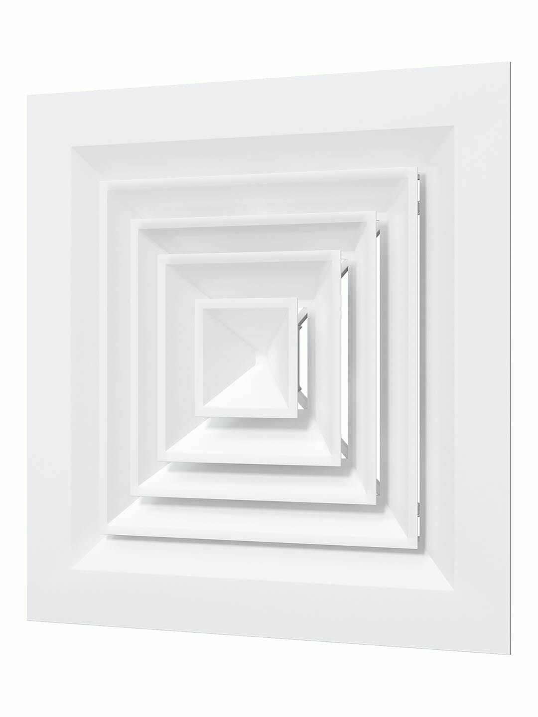 Диффузор CD 445х445 алюминий ERA PRO, белый, настенный, алюминиевый