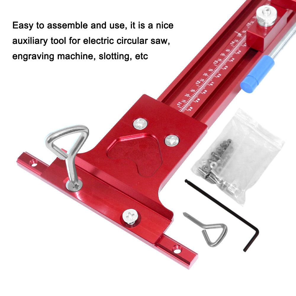 Параллельный упор для циркулярной пилы, алюминий, для фрезера