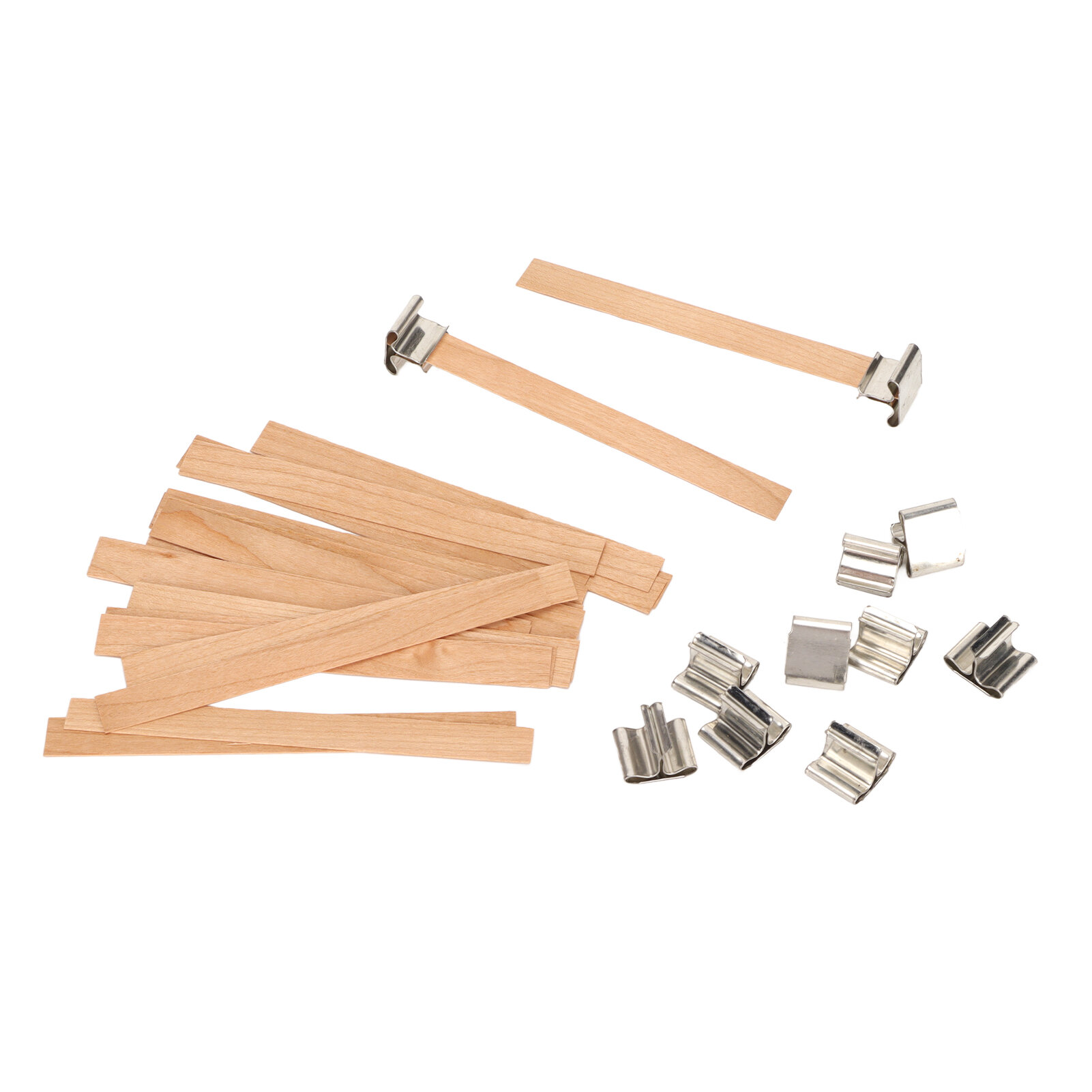 33PCS Wood Candle Wicks Handcraft DIY Разумное экологически чистые фитиль свечи с использованием.