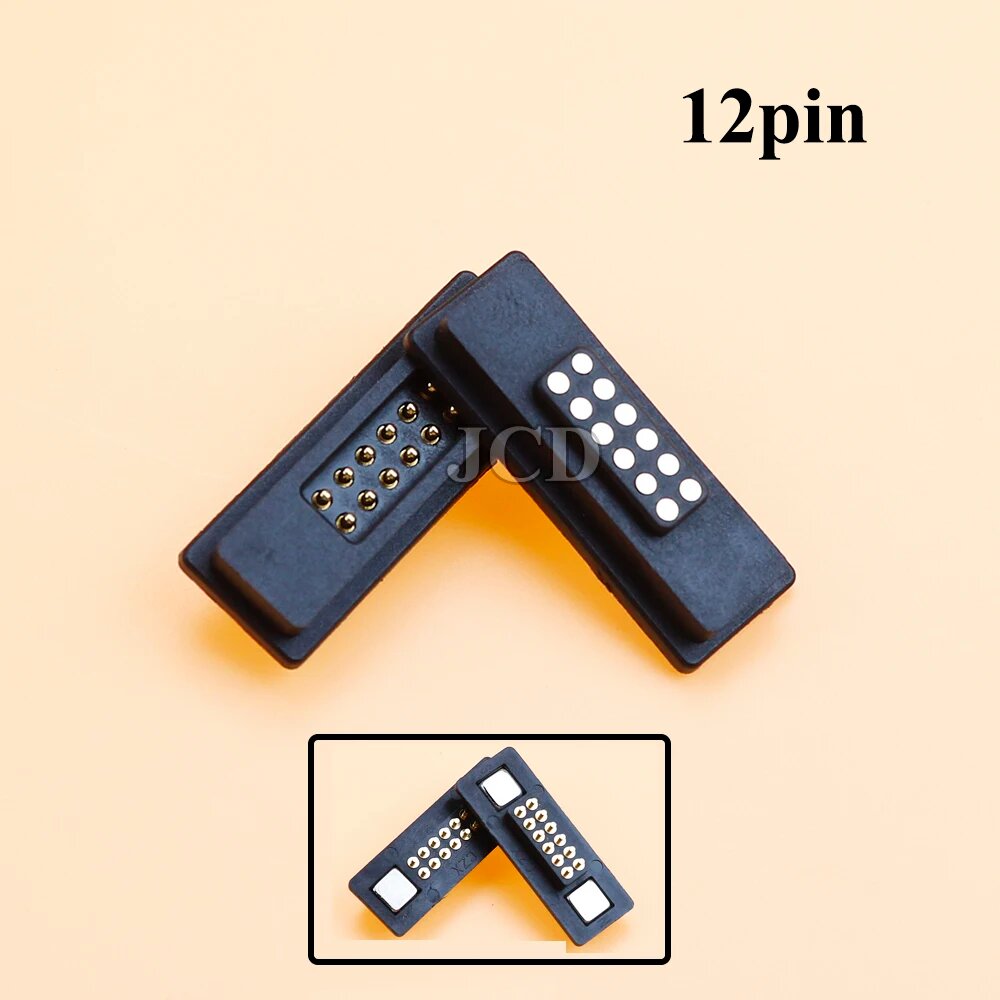 Магнитный разъем Pogo Pin JCD Concave convex square magnetic connector 2A 12pin