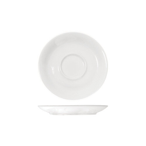 Блюдце "Кунстверк", фарфор, диаметр 115, высота 16мм, белый