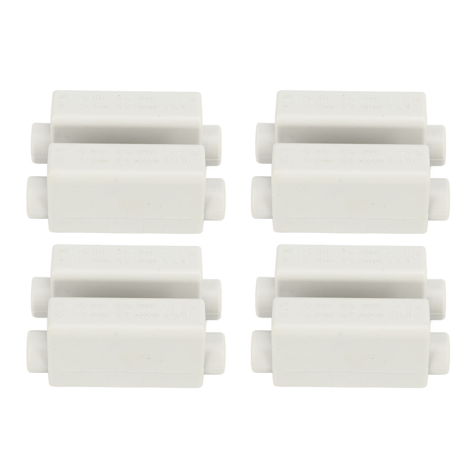 Клеммная колодка 4 шт, 1000 В, 100 А, 2,5-16 мм², 2 входа, 2 выхода, разъем для подключения проводов высокой мощности ZK 1116