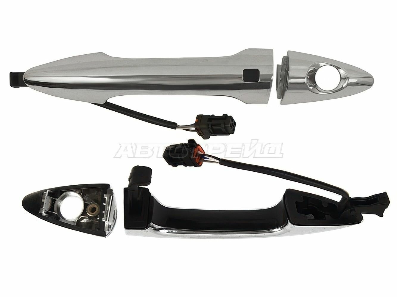 Ручка двери левая, передняя, smart key для КИА Рио арт ST2260039 SAT