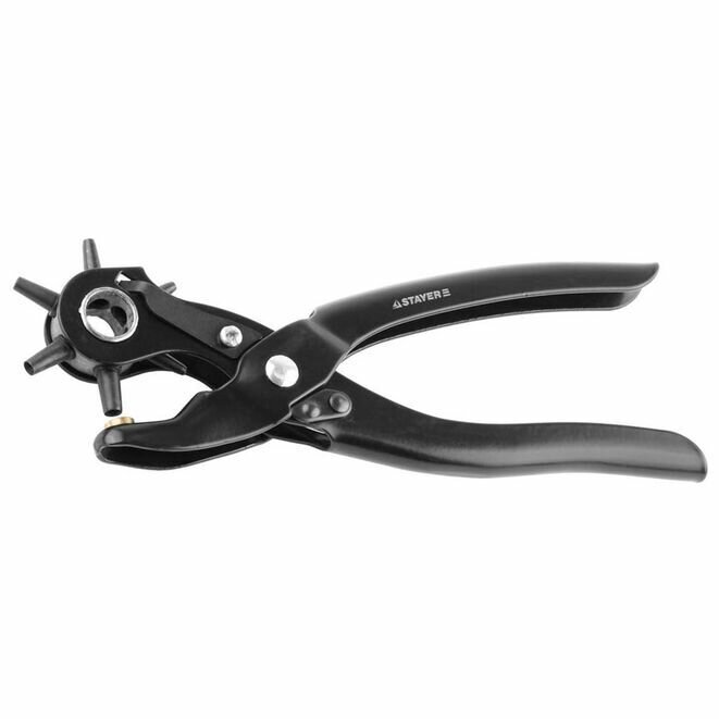 Дырокол, револьверный механизм, STAYER "6 в 1", 2-4,5 мм