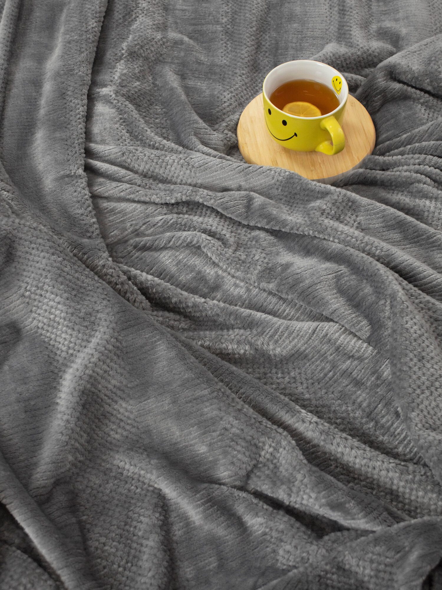 Плед 150х200 однотонный пушистый Cleo Bellini покрывало на кровать и диван флисовый велсофт