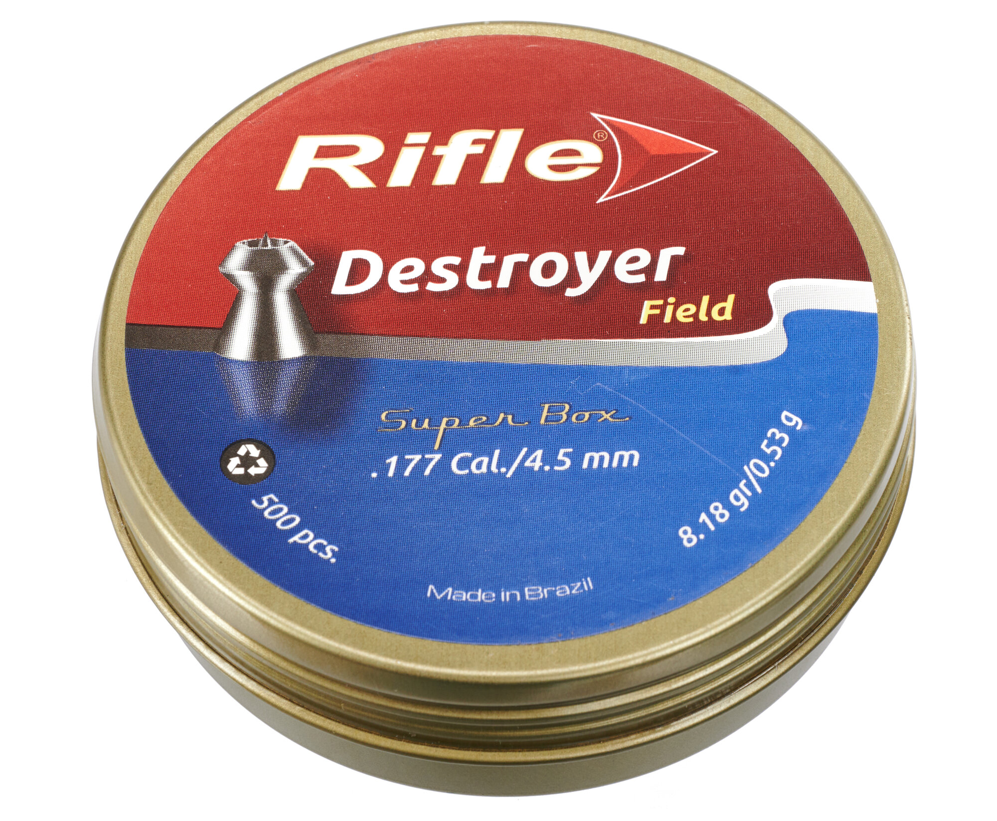 Пули пневматические Rifle Field Series Destroyer 4.5 мм (0.53 грамма, 500 шт)