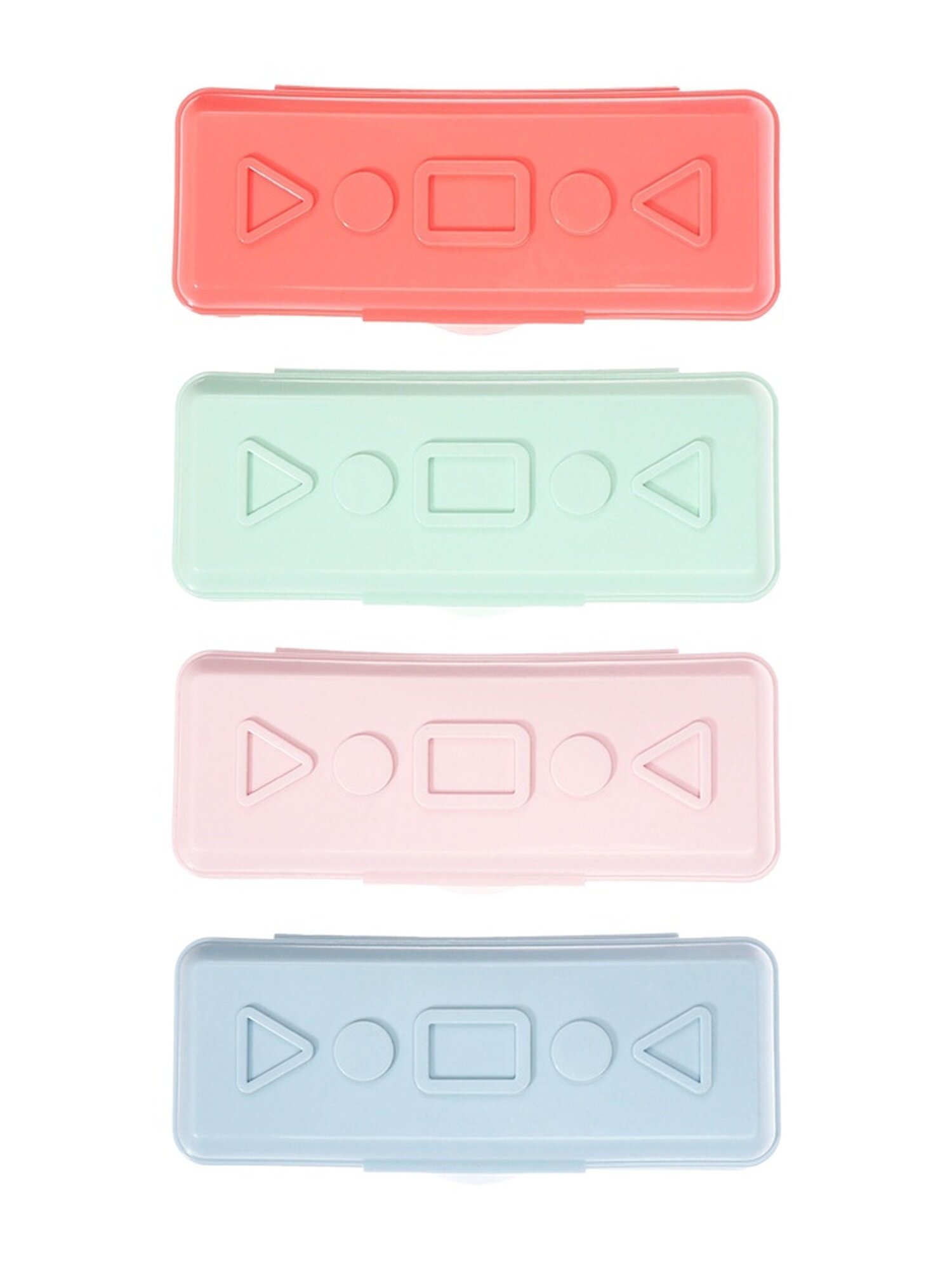 Пенал-футляр Calligrata "Прованс", 70 х 205 х 30 мм, непрозрачный, пластиковый, пастельный микс