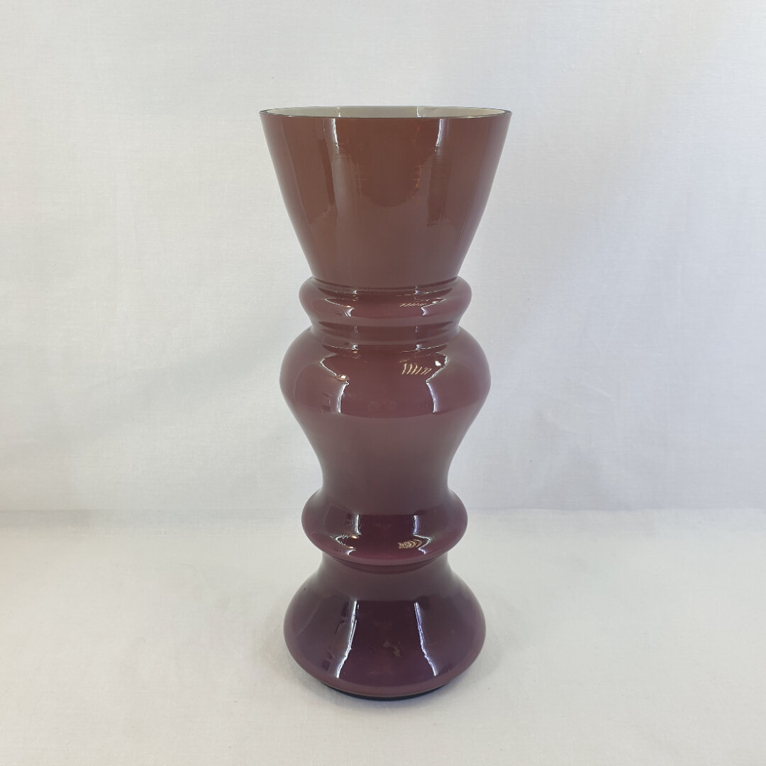 Ваза, двойное стекло высота 30 см, винтаж СССР