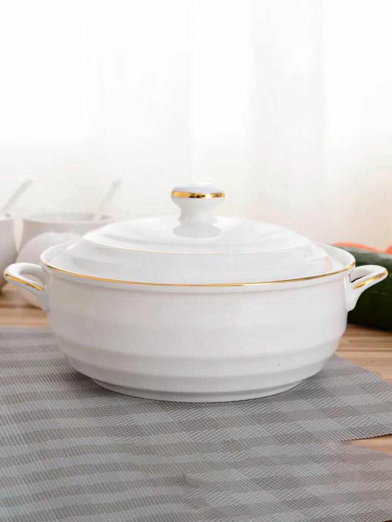 Супница С Ручками С Крышкой