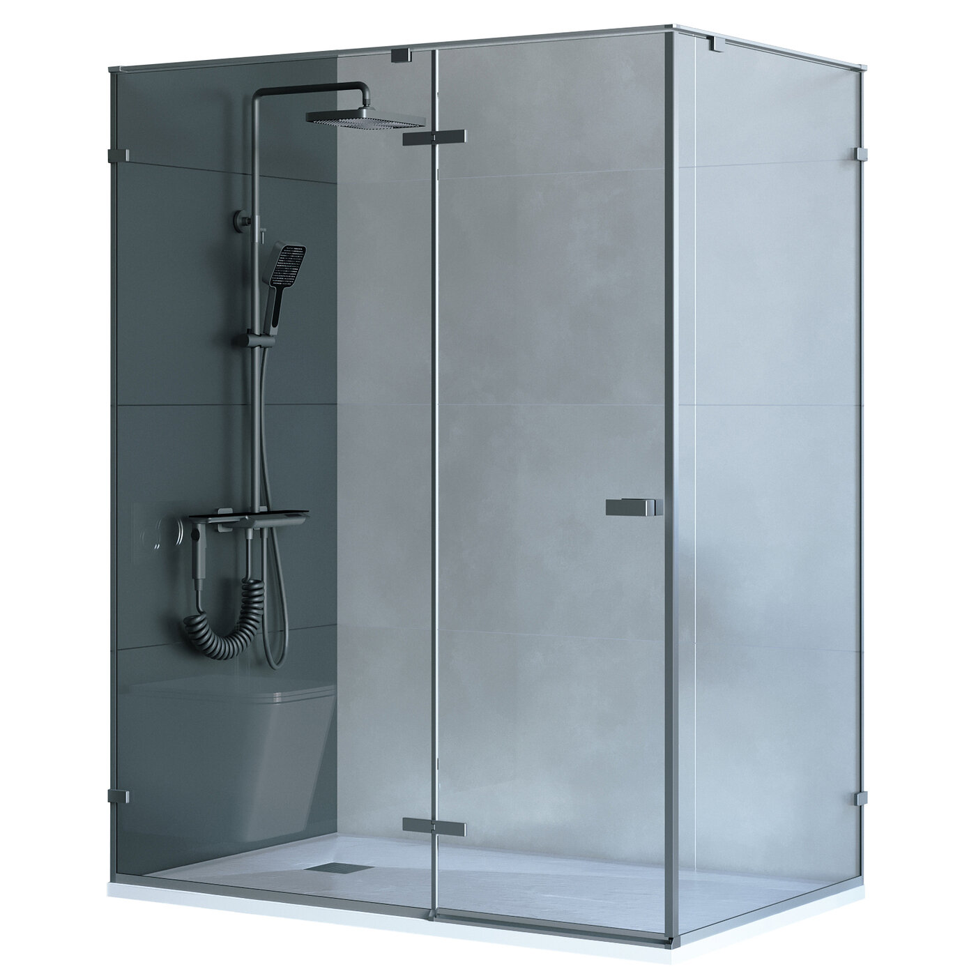 Душевой уголок RGW Stilvoll SV-040-Gr 120х80 353204028-110 серый