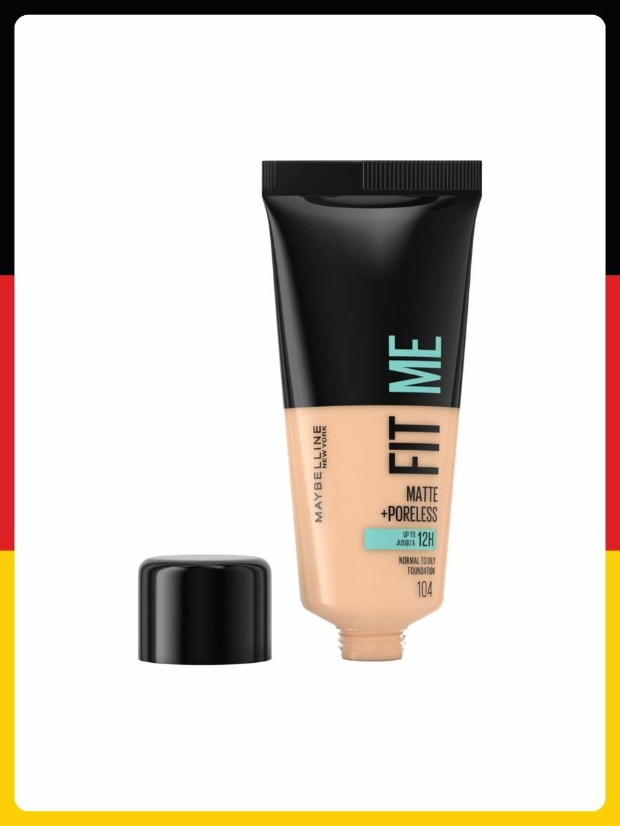 Тональный крем Maybelline New York Fit Me Matte + Poreless Foundation 104 Soft Ivory