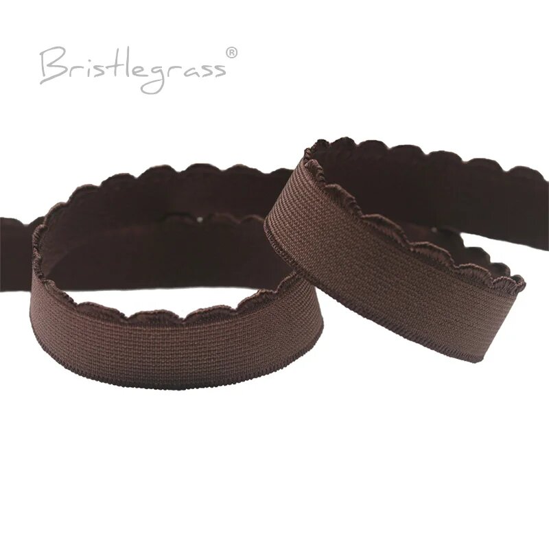 BRISTLEGRASS Нейлоновые эластичные ленты для бюстгальтеров 10mm-2 Yards, Rum Raisin