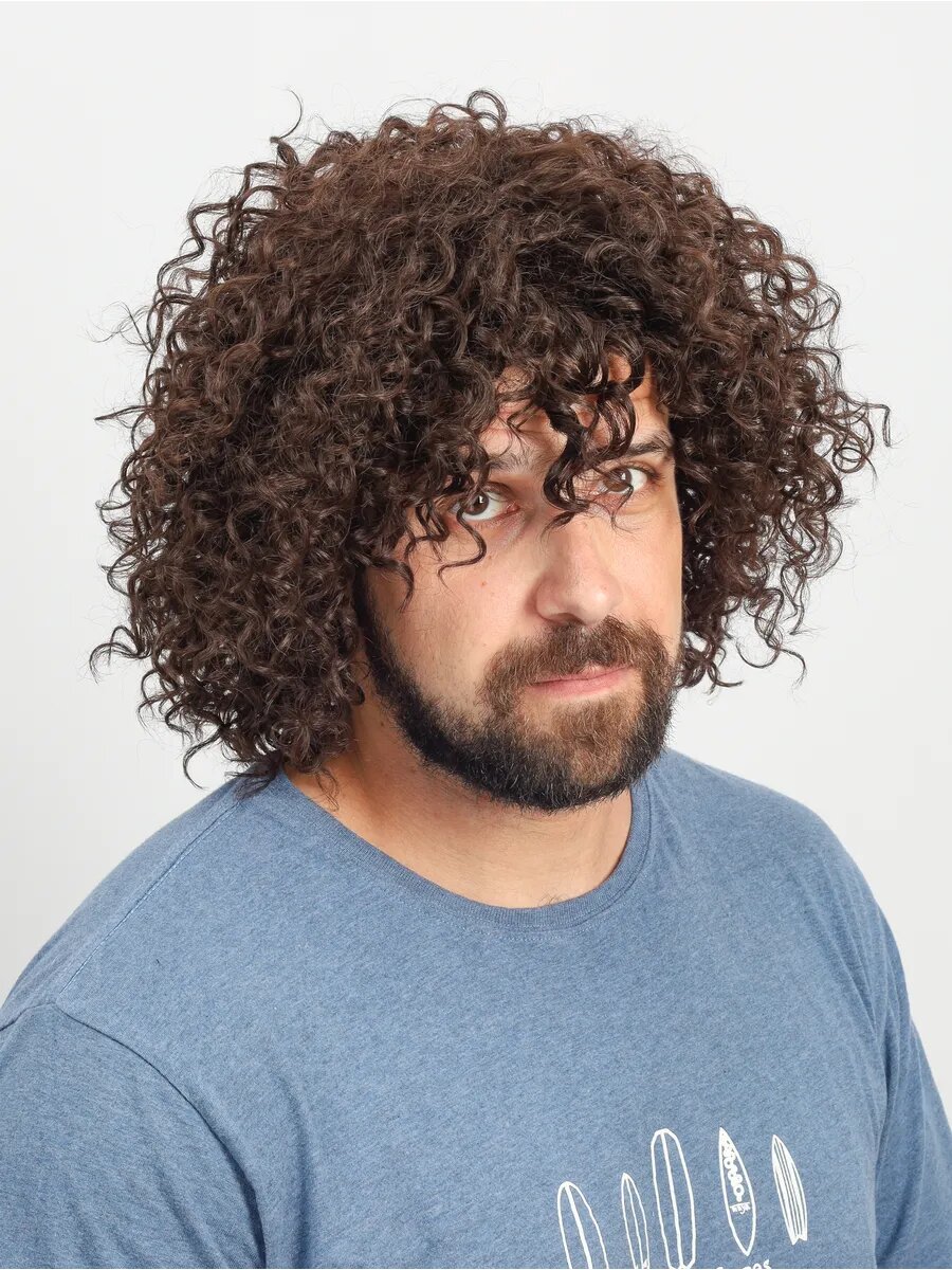 Парик мужской кудрявые волосы