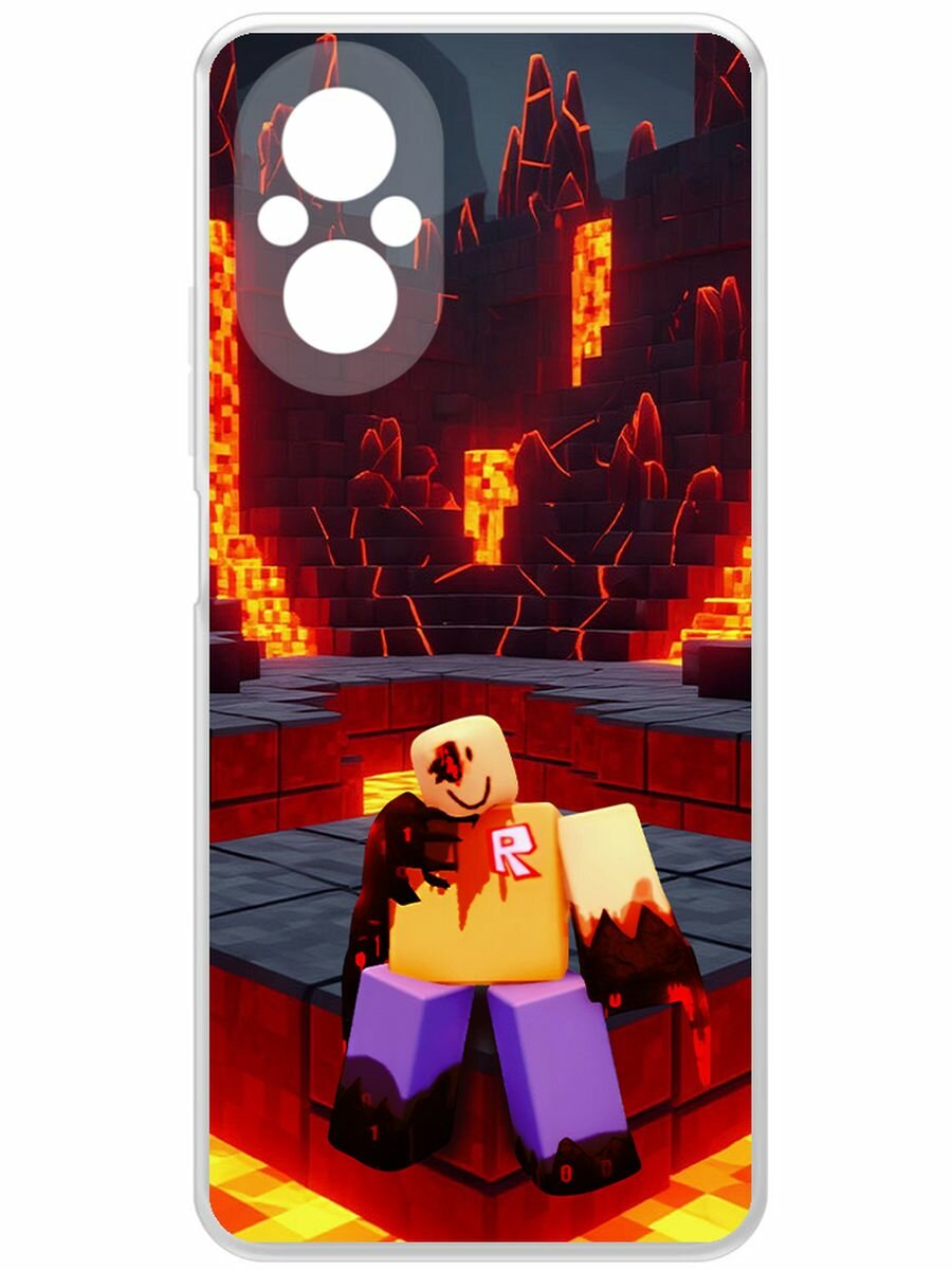 Чехол-накладка Krutoff Clear Case Roblox-Форсакен Джон Доу (Forsaken John Doe) для Realme C67