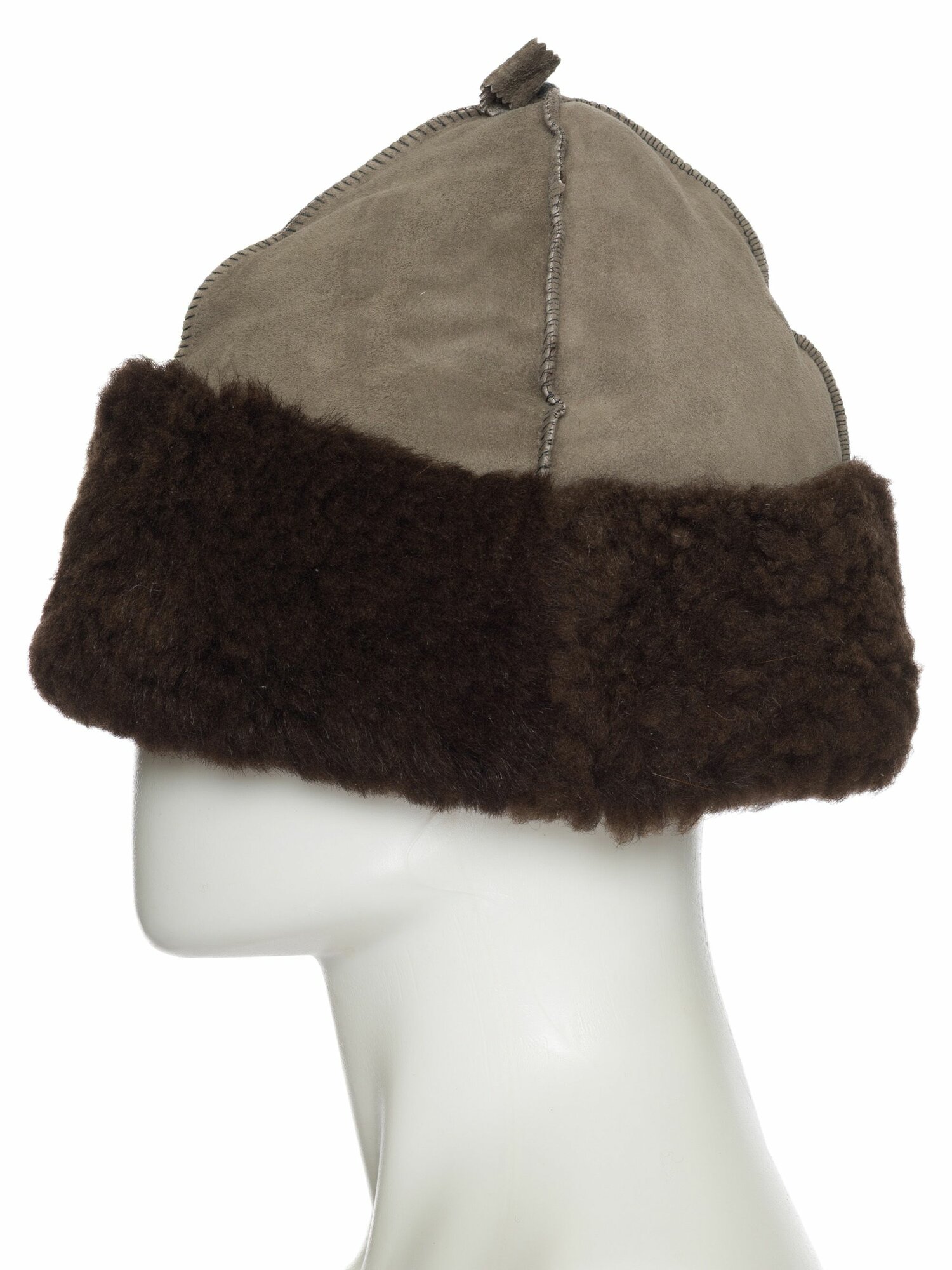 Шапка из натуральной овчины "боярка" для бани и сауны Премиум, профессиональная банная шапка, колпак для бани архар